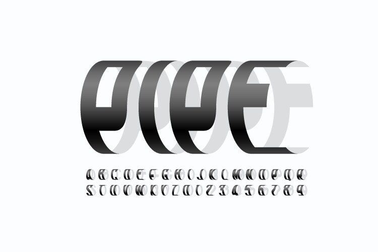 Modern transparent font design alphabet letters Vector Image