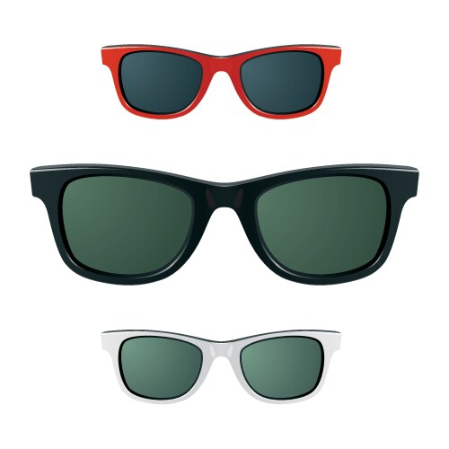 Sunglasses set Royalty Free Vector Image - VectorStock