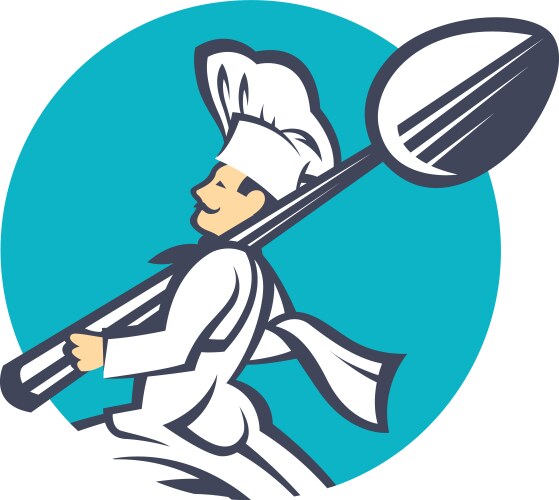 Winking chef Royalty Free Vector Image - VectorStock