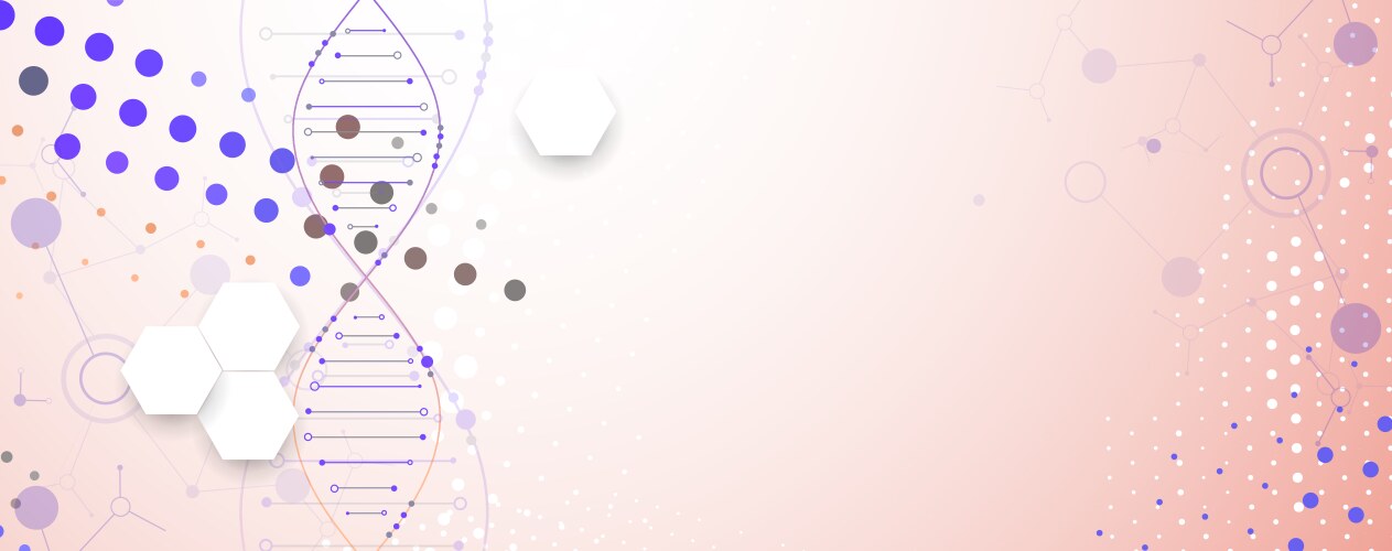 Science background with dna Royalty Free Vector Image