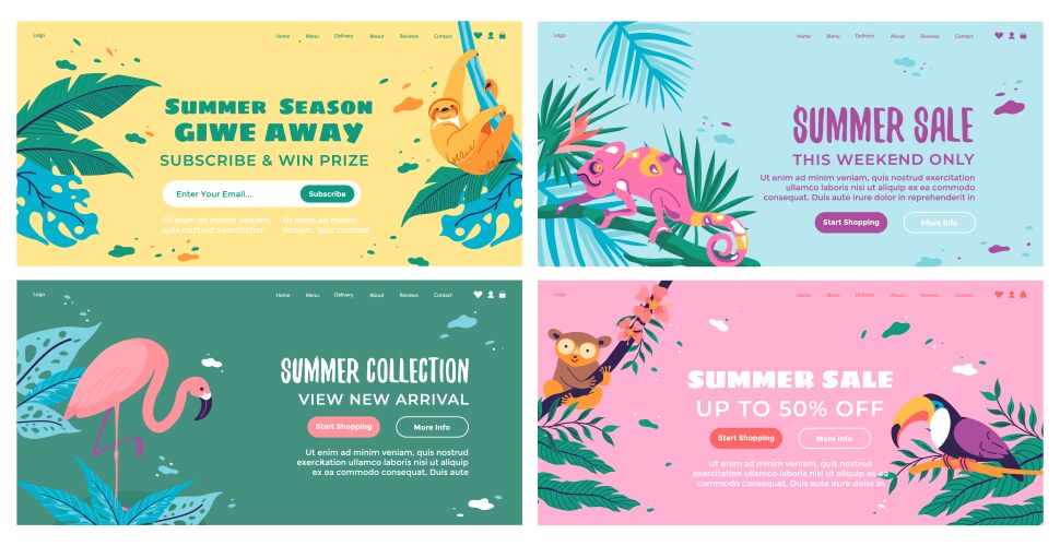 Set easter sale special discount web banner Vector Image