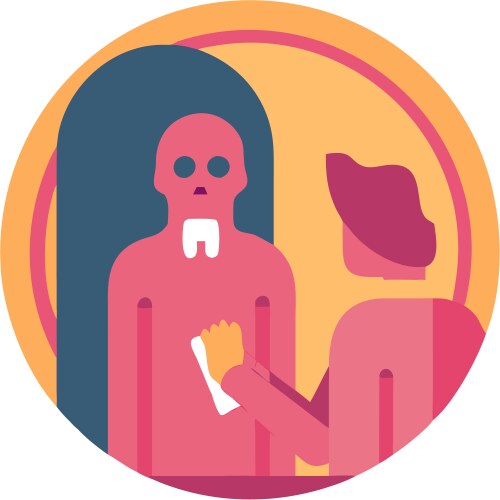 Enchanting and spooky a captivating logo design Vector Image