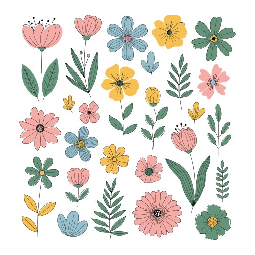 Flowers Leaves Clipart Vector Images (over 8,100)