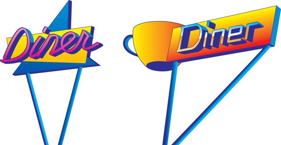 Camping signs Royalty Free Vector Image - VectorStock