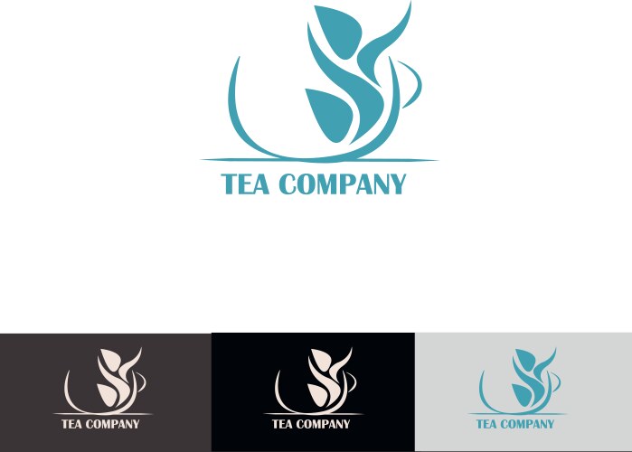 Tea logo Royalty Free Vector Image - VectorStock