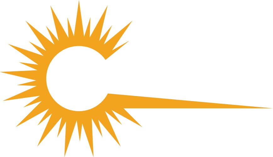 Sun and sea simple logo Royalty Free Vector Image