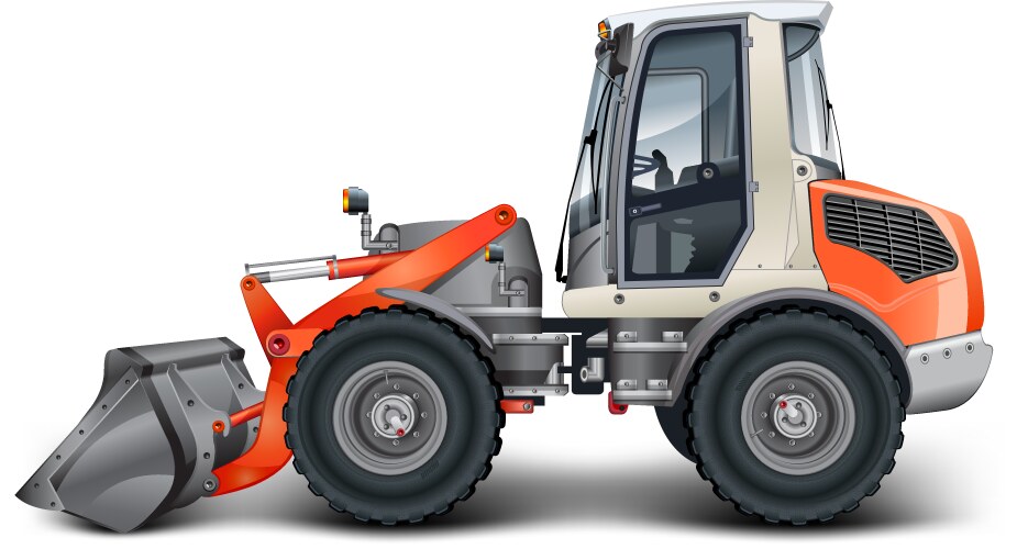 Tractor jcb Royalty Free Vector Image - VectorStock