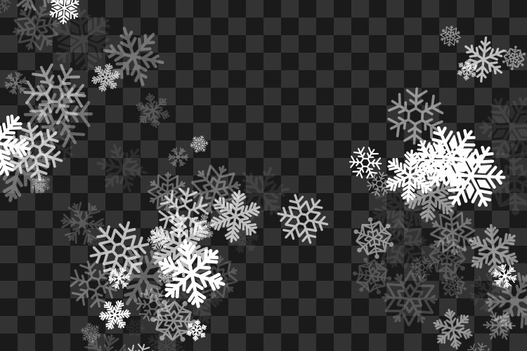 Snowfall transparent decoration texture Royalty Free Vector