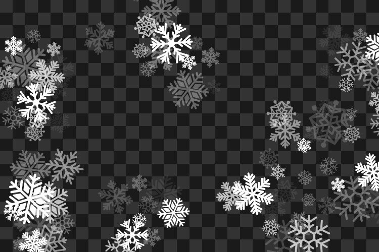 Snowfall transparent decoration texture Royalty Free Vector