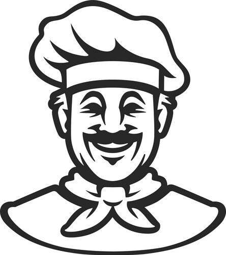 Happy chef icon Royalty Free Vector Image - VectorStock