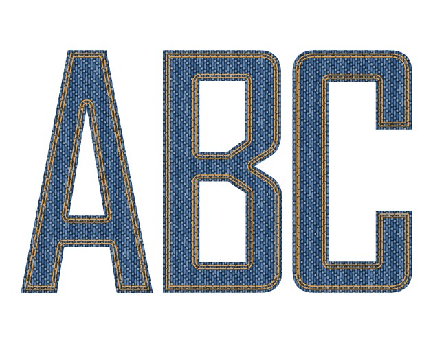 Denim Letters Vector Images (over 4,500)