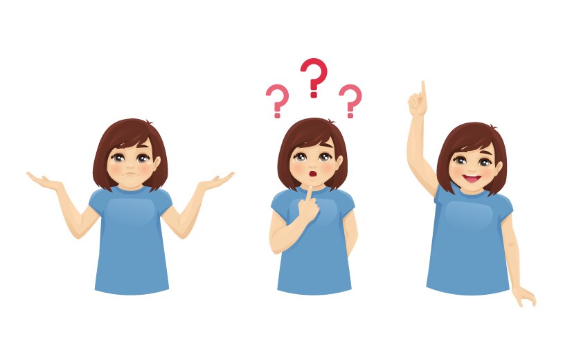 Baby thinking Royalty Free Vector Image - VectorStock