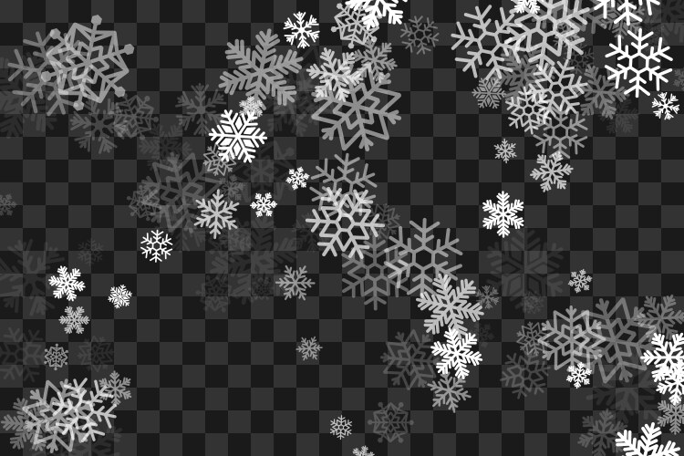 Snowfall transparent decoration texture Royalty Free Vector