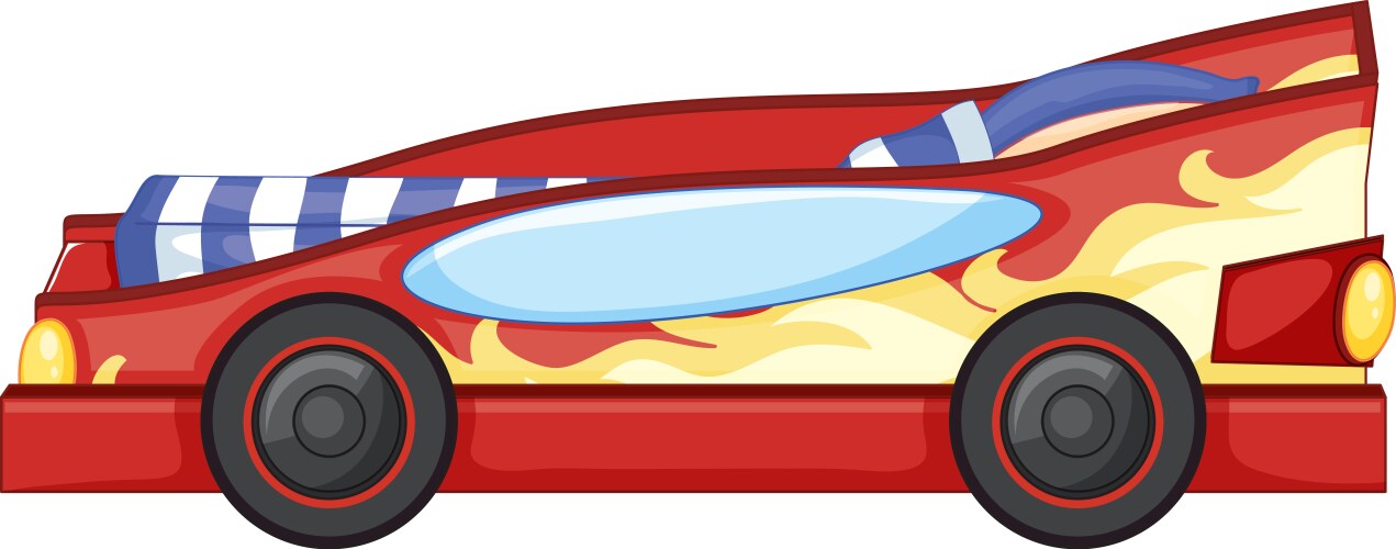 Colorful of a modern electric car Royalty Free Vector Image