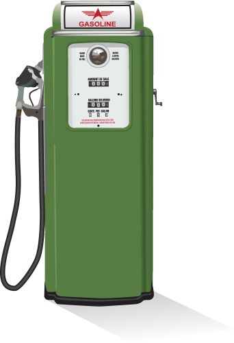 Gas pump retro Royalty Free Vector Image - VectorStock