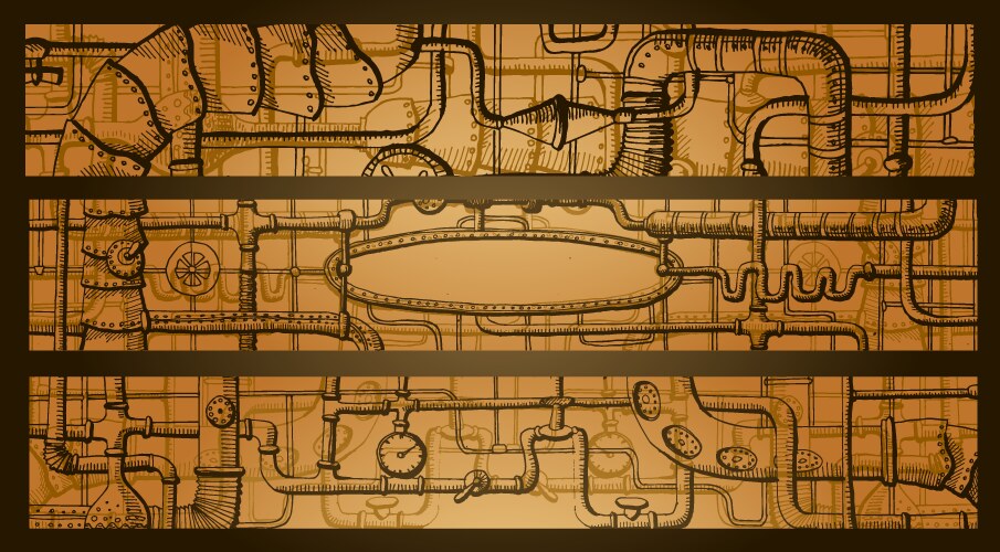 Steampunk Frame Vector Images (over 1,000)