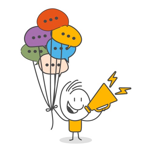 Stickman Speaking Vector Images (over 230)