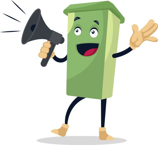 Banner design of use dustbin Royalty Free Vector Image