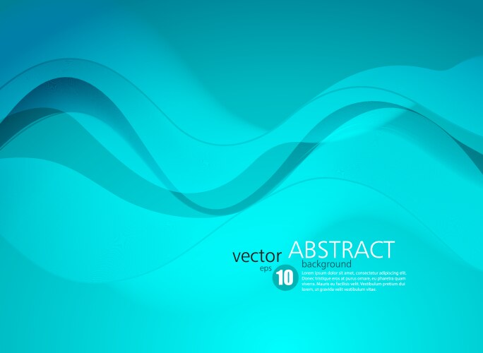 Abstract blue wavy flow and stripe layout Vector Image