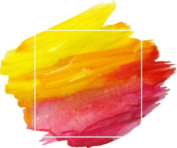 Frame with color blobs Royalty Free Vector Image