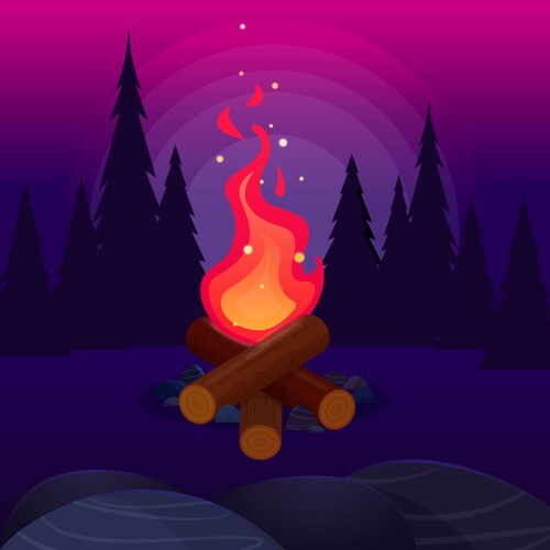 Bonfire night Royalty Free Vector Image - VectorStock