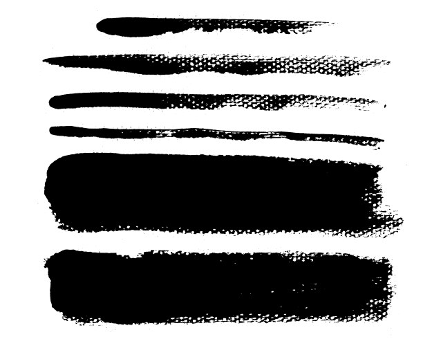 Brush strokes set of text boxes Royalty Free Vector Image