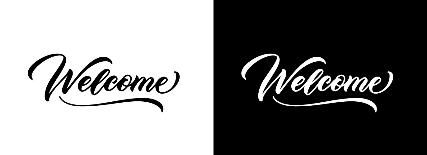 Welcome Calligraphy Vector Images (over 8,200)