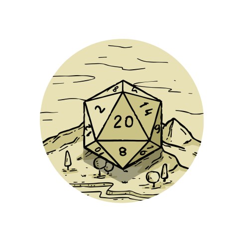 Dice for playing dnd tabletop role-playing game Vector Image