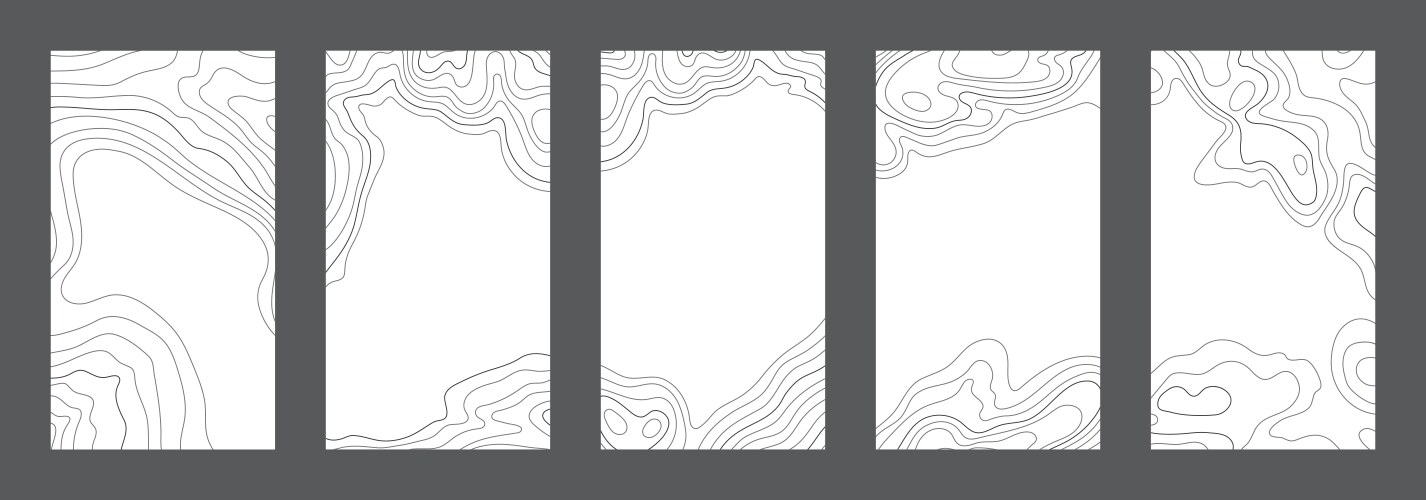 Topographic map patterns topography line Vector Image