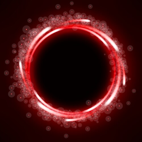 Abstract red wave of light with a transparent Vector Image