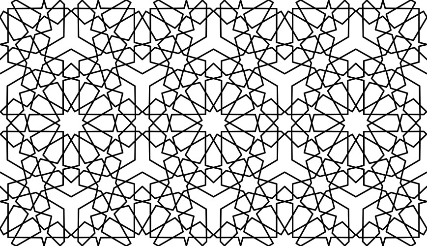 Islamic pattern seamless arabic geometric Vector Image