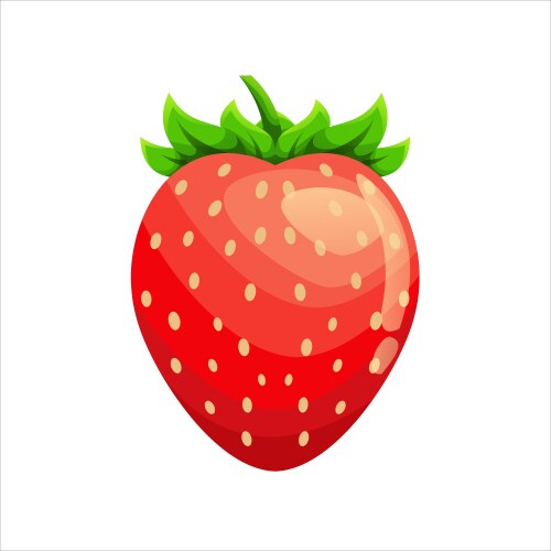 Simple strawberry Royalty Free Vector Image - VectorStock