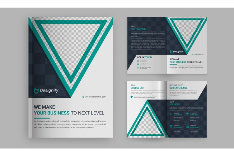 Magazine booklet leaflet flyer corporate creative Vector Image