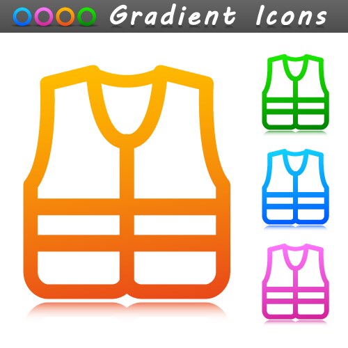 Life jacket icon showing swimming safety Vector Image