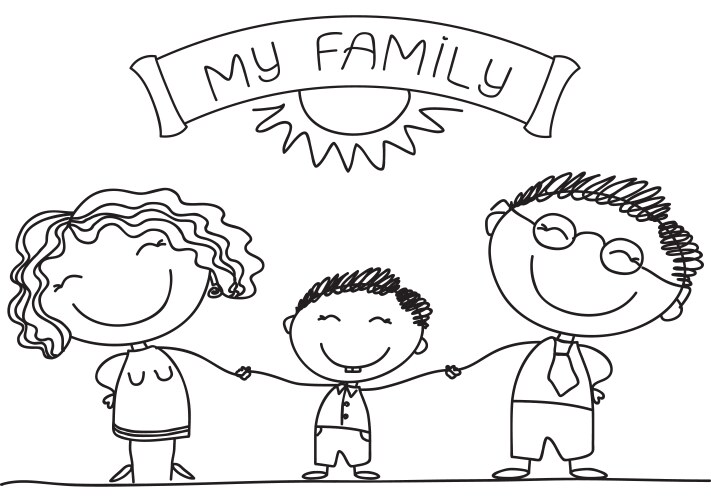 Animated Family Outline
