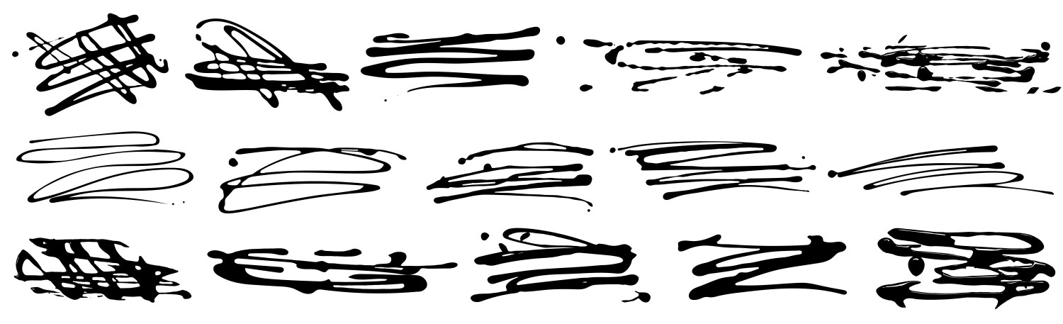 Underline hand drawn paint template for text Vector Image