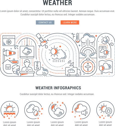 Weather signs Royalty Free Vector Image - VectorStock