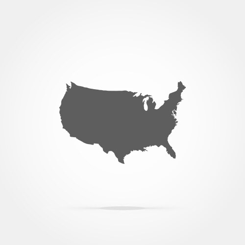 United states america map usa Royalty Free Vector Image