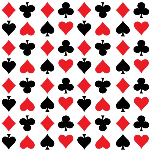 Casino poker seamless pattern Royalty Free Vector Image
