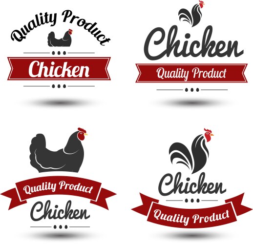Diagram showing parts of chicken Royalty Free Vector Image