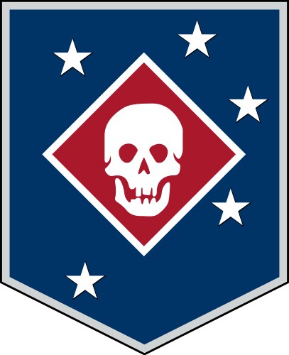 Us marine raider support group patch Royalty Free Vector