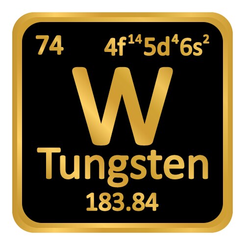 Periodic table element tungsten Vector Images & Graphics for Commercial ...