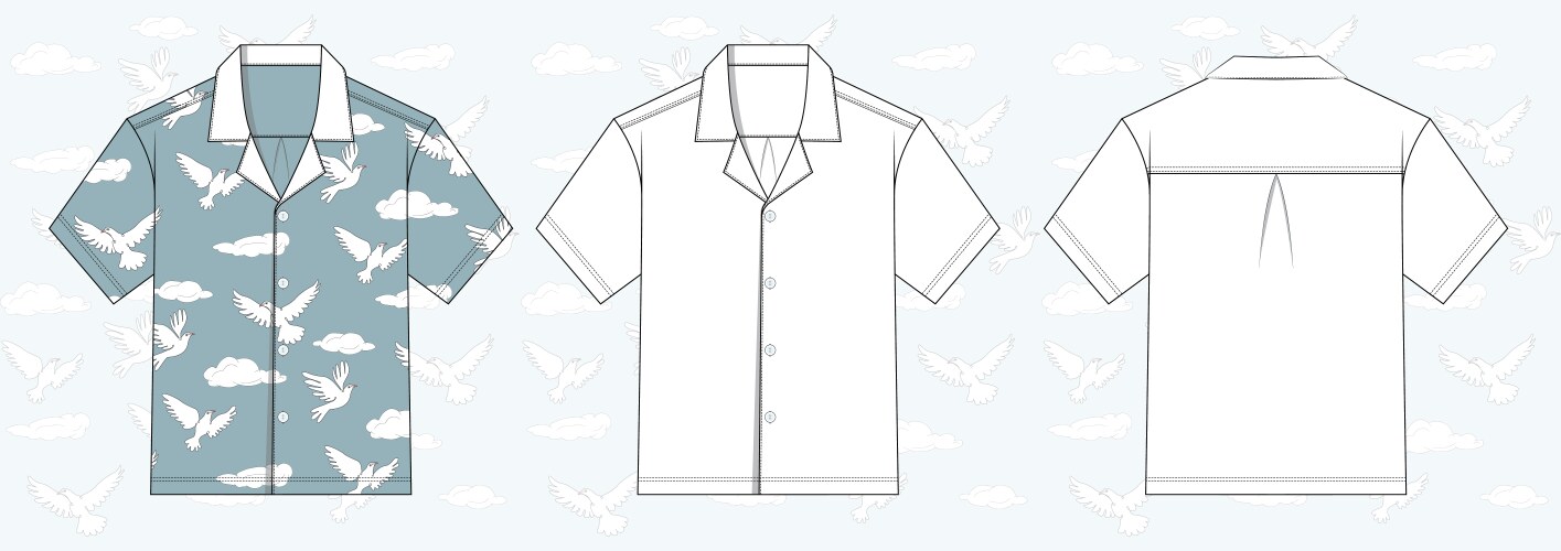 Polo Shirt Pattern Vector Images (over 2,100)