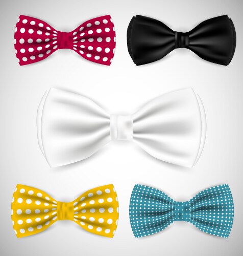 Realistic bow tie Royalty Free Vector Image - VectorStock