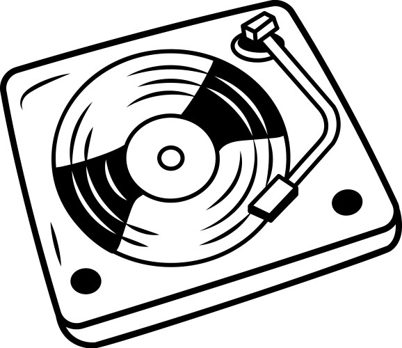 Vinyl Record Drawing Vector Images (over 1,500)