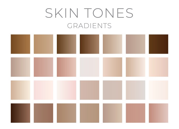 Skin tones palette Royalty Free Vector Image - VectorStock