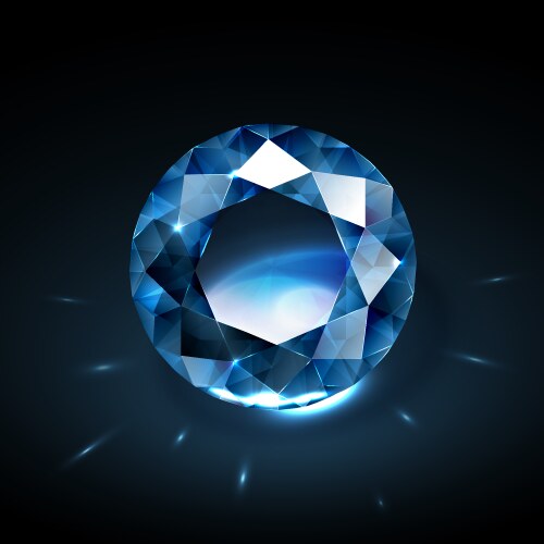 Realistic diamonds jewel stones Royalty Free Vector Image
