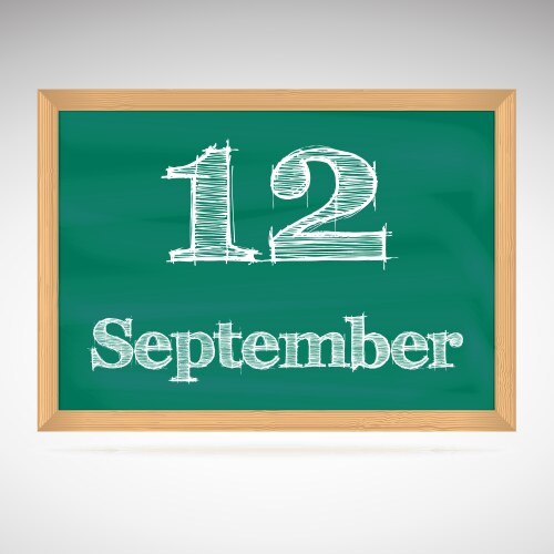September school day background Royalty Free Vector Image