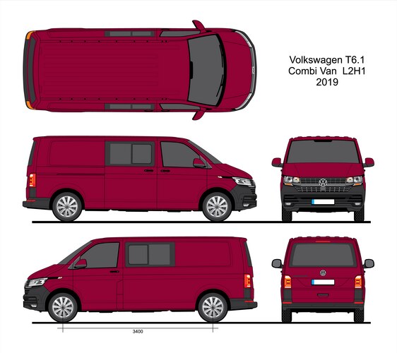 Volkswagen transporter Vector Images & Graphics for Commercial Use ...