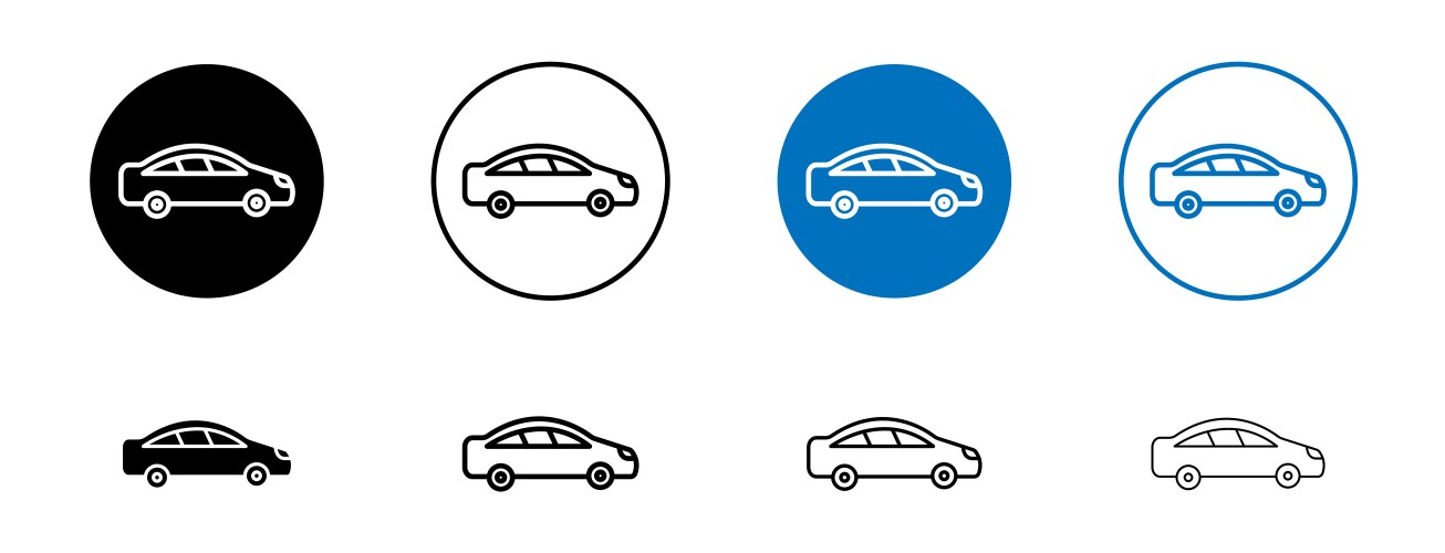 Car side view icon Royalty Free Vector Image - VectorStock